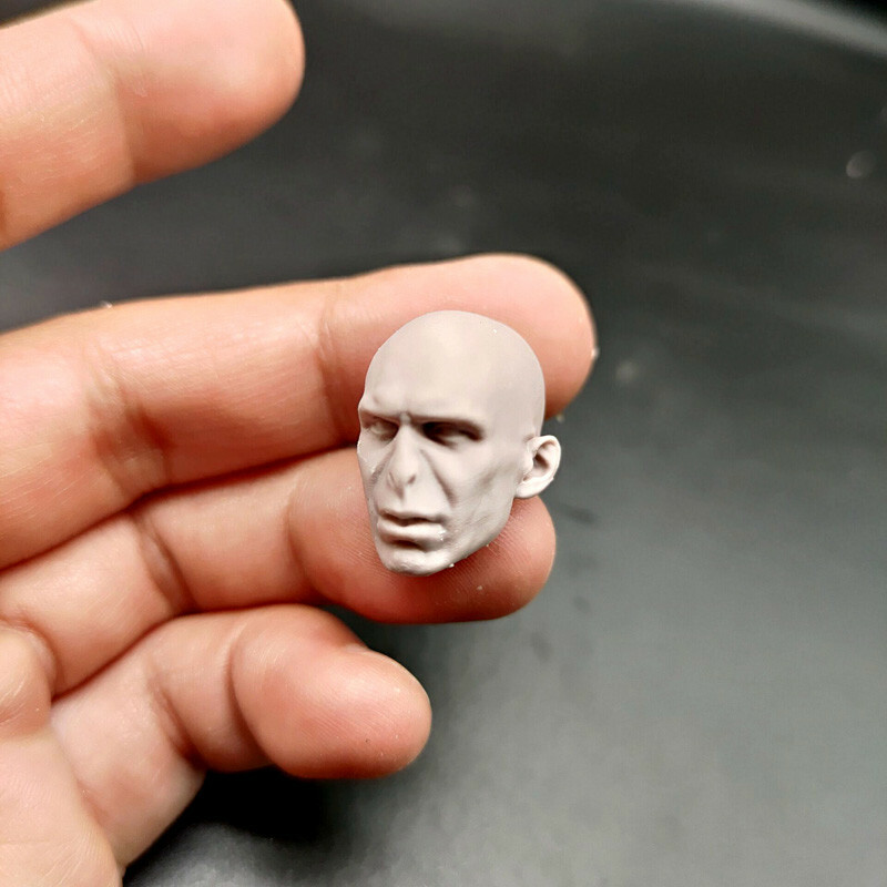 Blank 1/12 Scale Lord Voldemort Head Sculpt Unpainted Fit 6" ML Figure ...