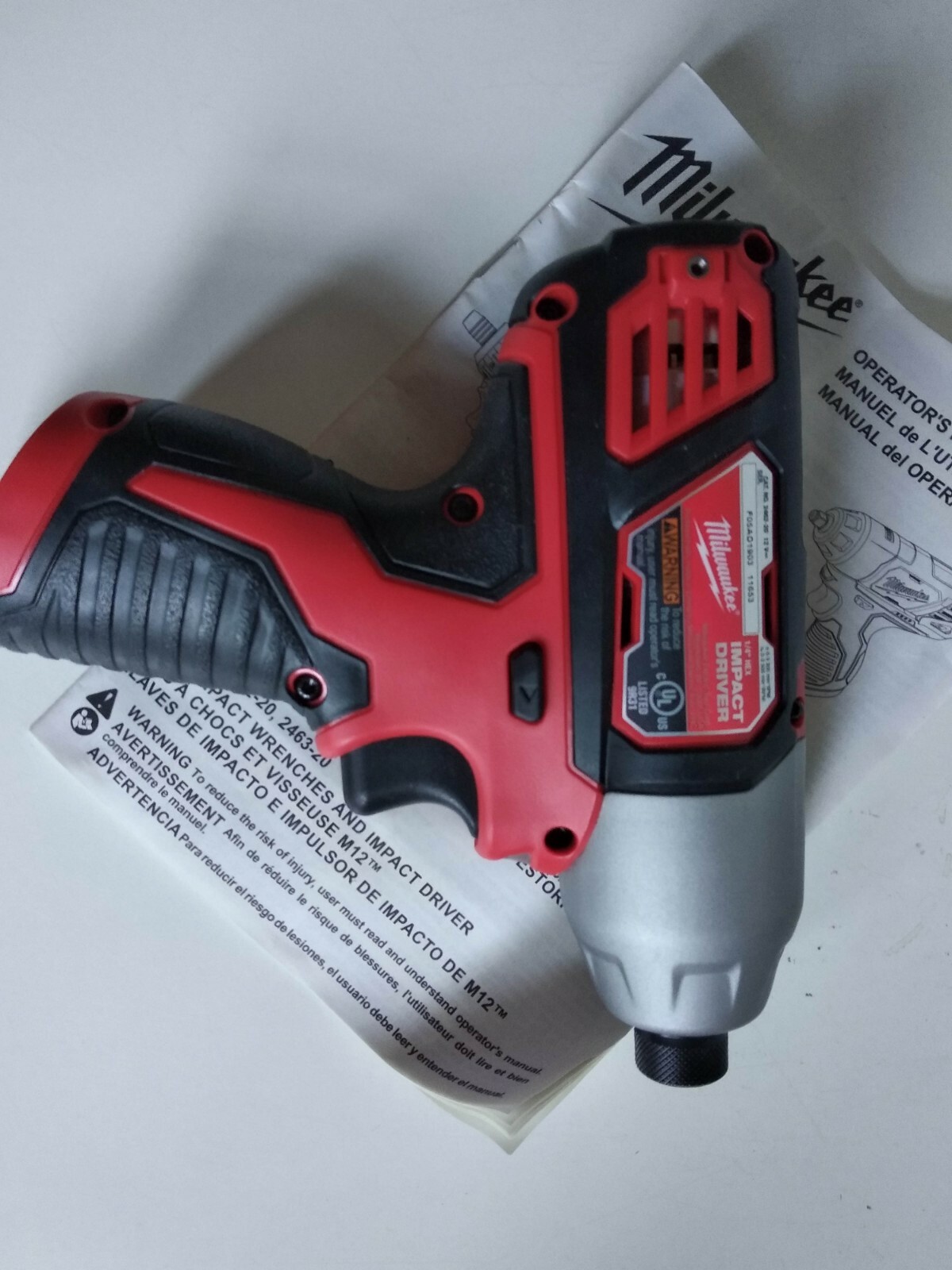 New Milwaukee M12 2462-20 12V Li-ion Impact Driver - Tool Only | eBay