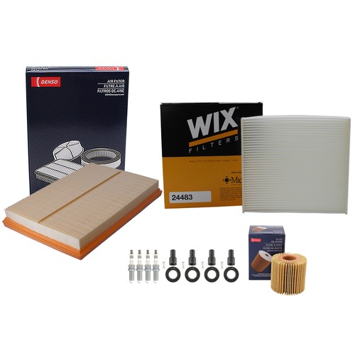 Denso Tune Up Kit NGK 4 Spark Plugs & Boot Kit for Toyota RAV4 2.5 L4 ...