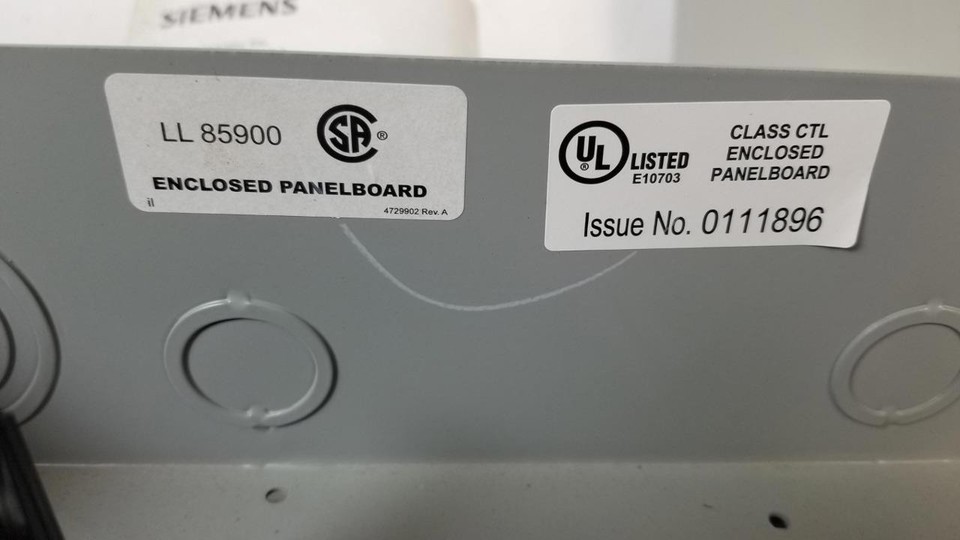 Siemens LL 85900 Enclosed Panelboard | eBay