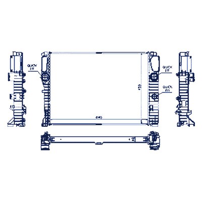Engine Coolant Radiator For Mercedes-Benz CLS55 AMG 2006 2115003202 | eBay