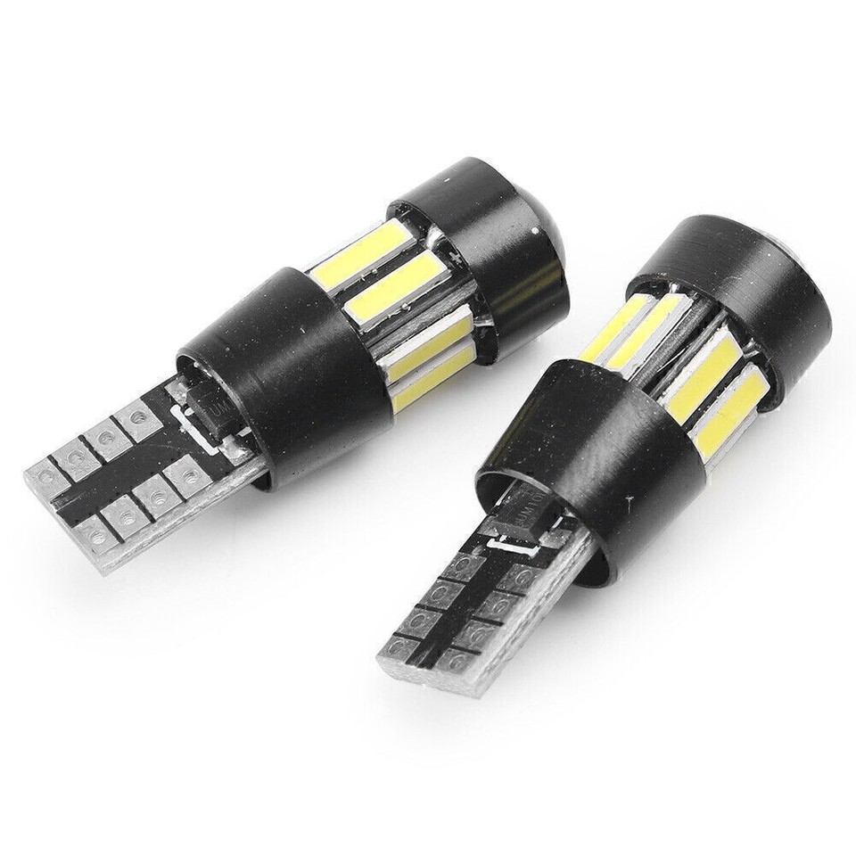 T10 7020 10 SMD LED Lamp Led Brake Light For Auto Truck Pure White 2pcs ...