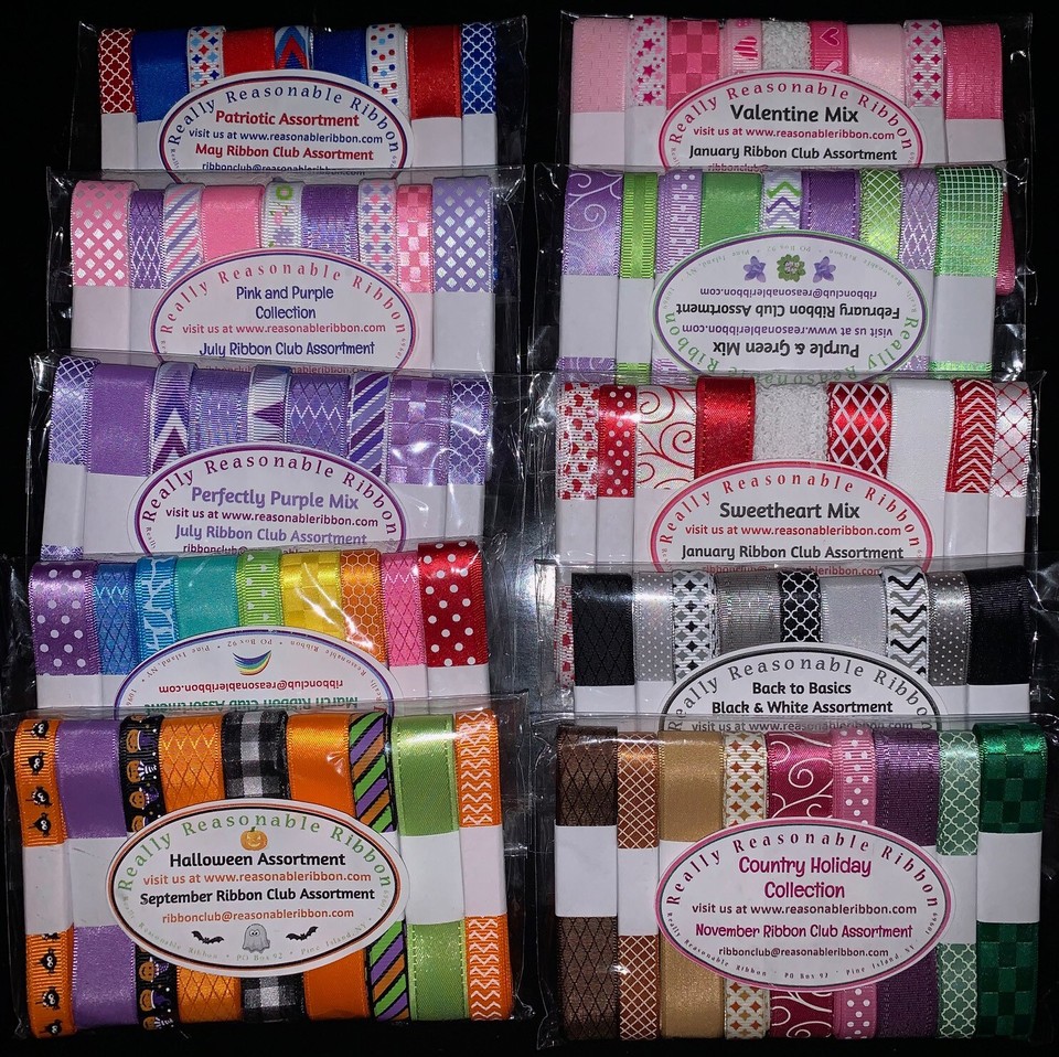 RIBBON ASSORTMENT PACK -COUNTRY HOLIDAY COLLECTION 2 | eBay