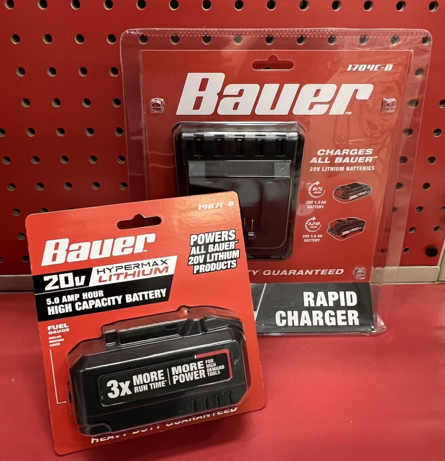 Bundle Bauer Battery 20v 5.0 Ah and Bauer Rapid Charger Kit Compact ...