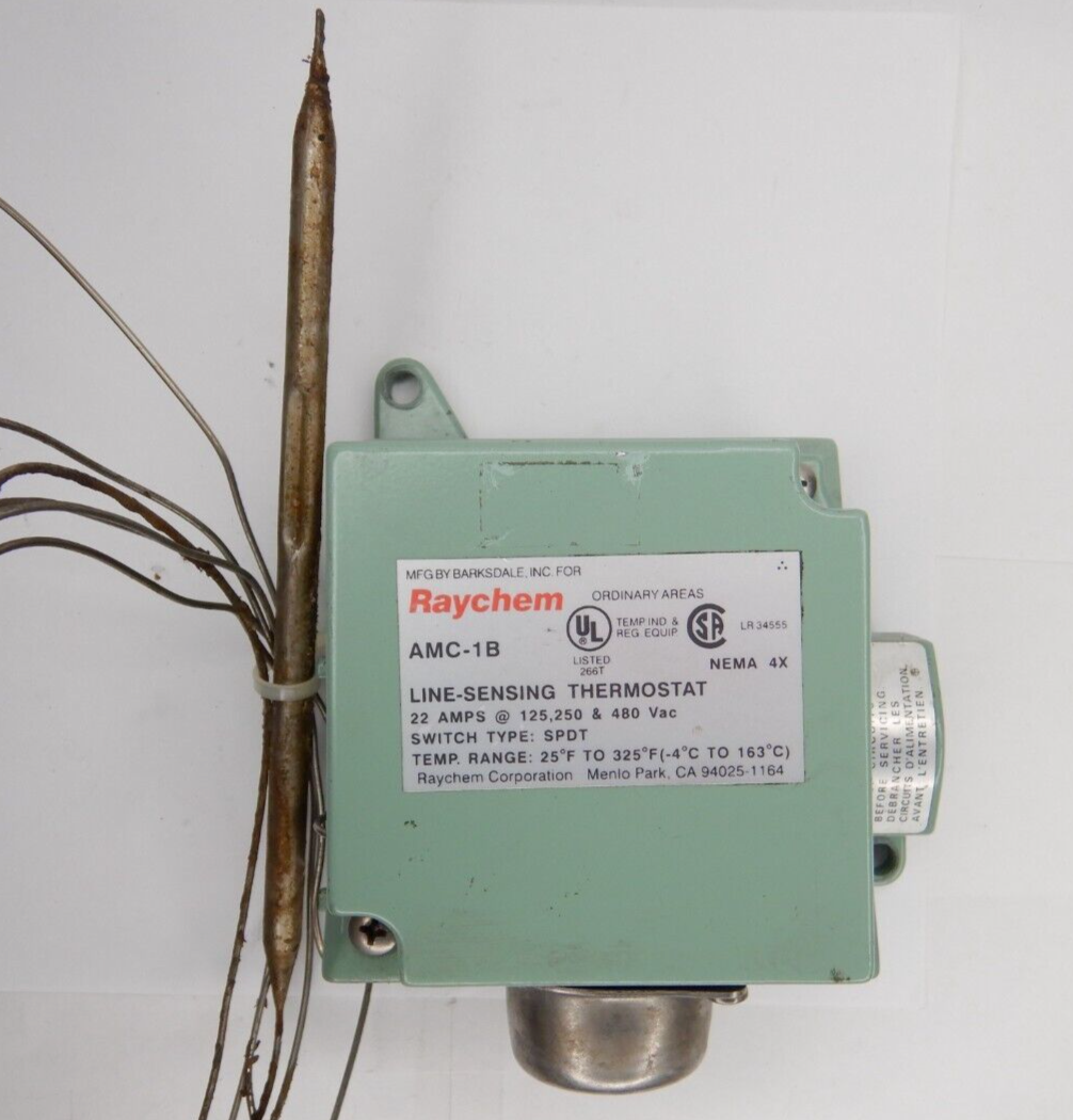 Raychem Pentair AMC-1B Line-Sensing DigiTrace Thermostat 22 AMPS 125 ...
