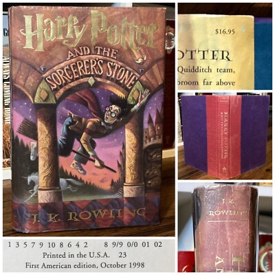 Harry Potter & The Sorcerer’s Stone - J.K. Rowling (true 1st US ed. 1st ...
