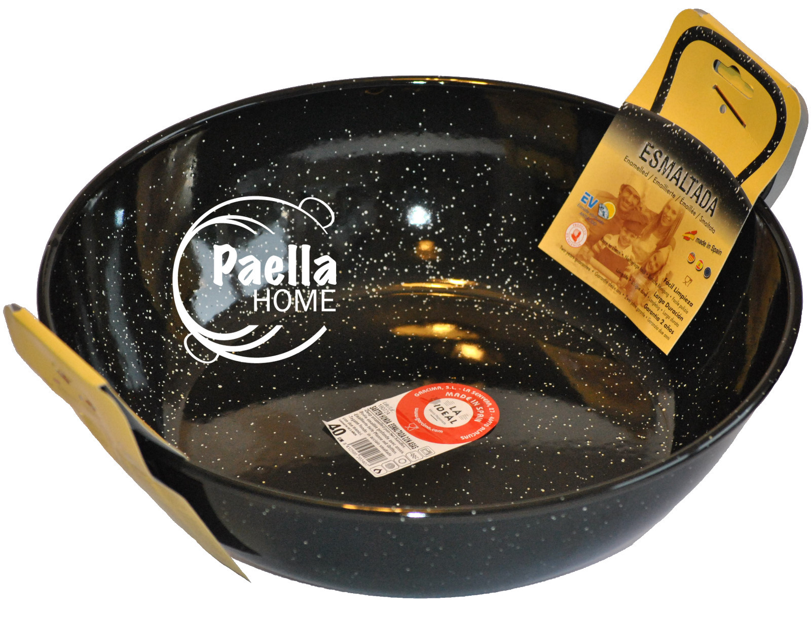 24cm - 28cm Deep Induction Two Handles Pan , Wok , Karahi , Deep Paella ...
