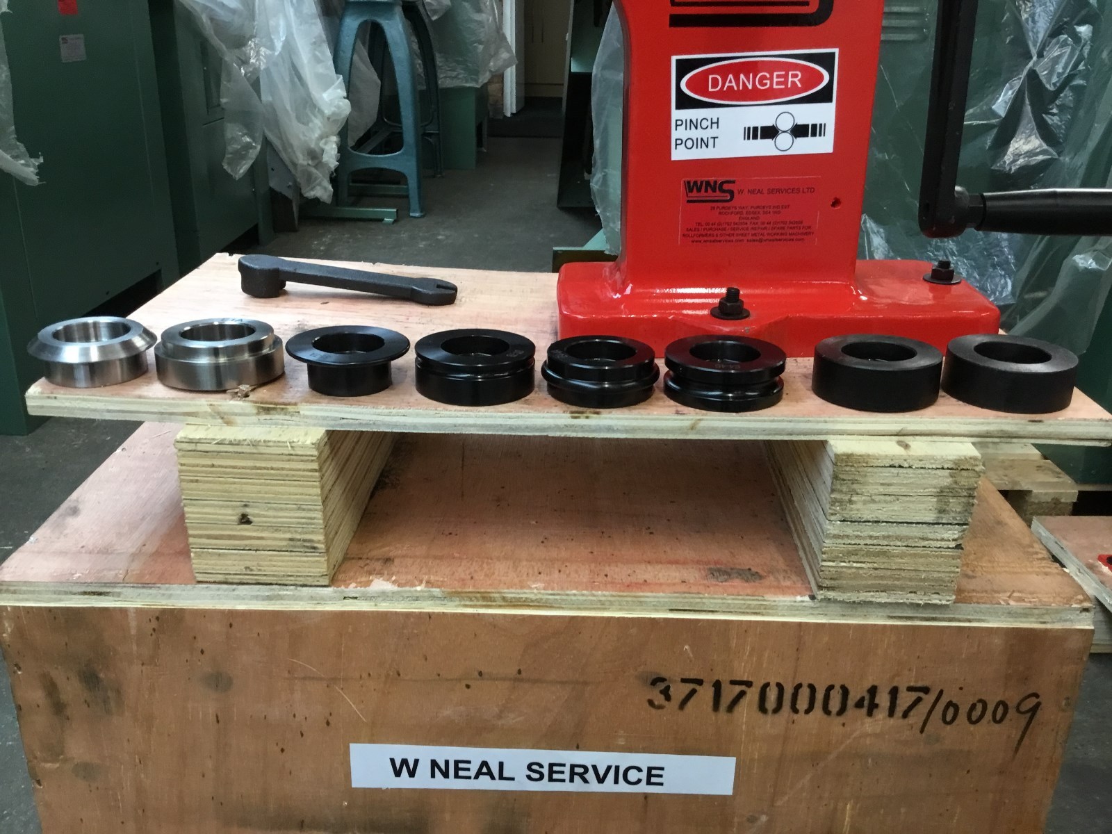 Hand Swager Swaging Rotary Jenny Bead Former Roller Machine 200mm x1 ...