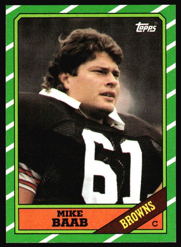 1986 Topps Mike Baab Rookie #192 Cleveland Browns | eBay