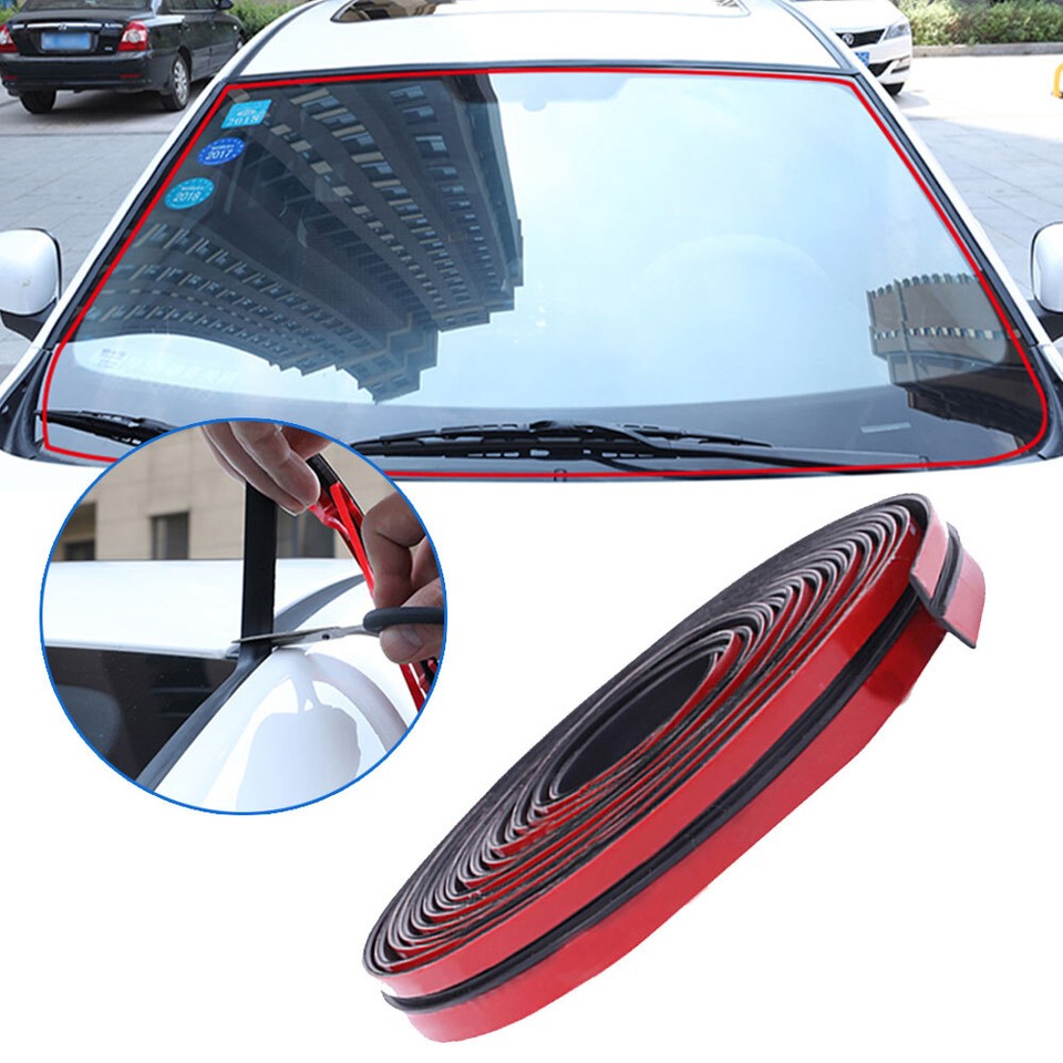 2M Car Windshield Roof Rubber Seal Strip Noise Insulation Stickers ...