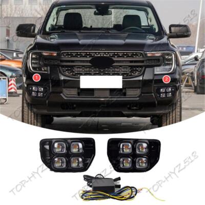 For Ford Ranger 2024-2025 Front Bumper Driving Lights Turn Signal ...