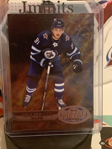 2021-22 Metal Universe retro 1997-98 Cole Perfetti #R-24 Winnipeg Jets ...