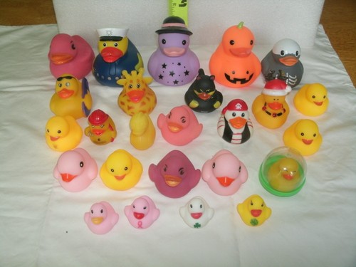 25 - assorted themes and sizes of vintage rubber ducks | eBay