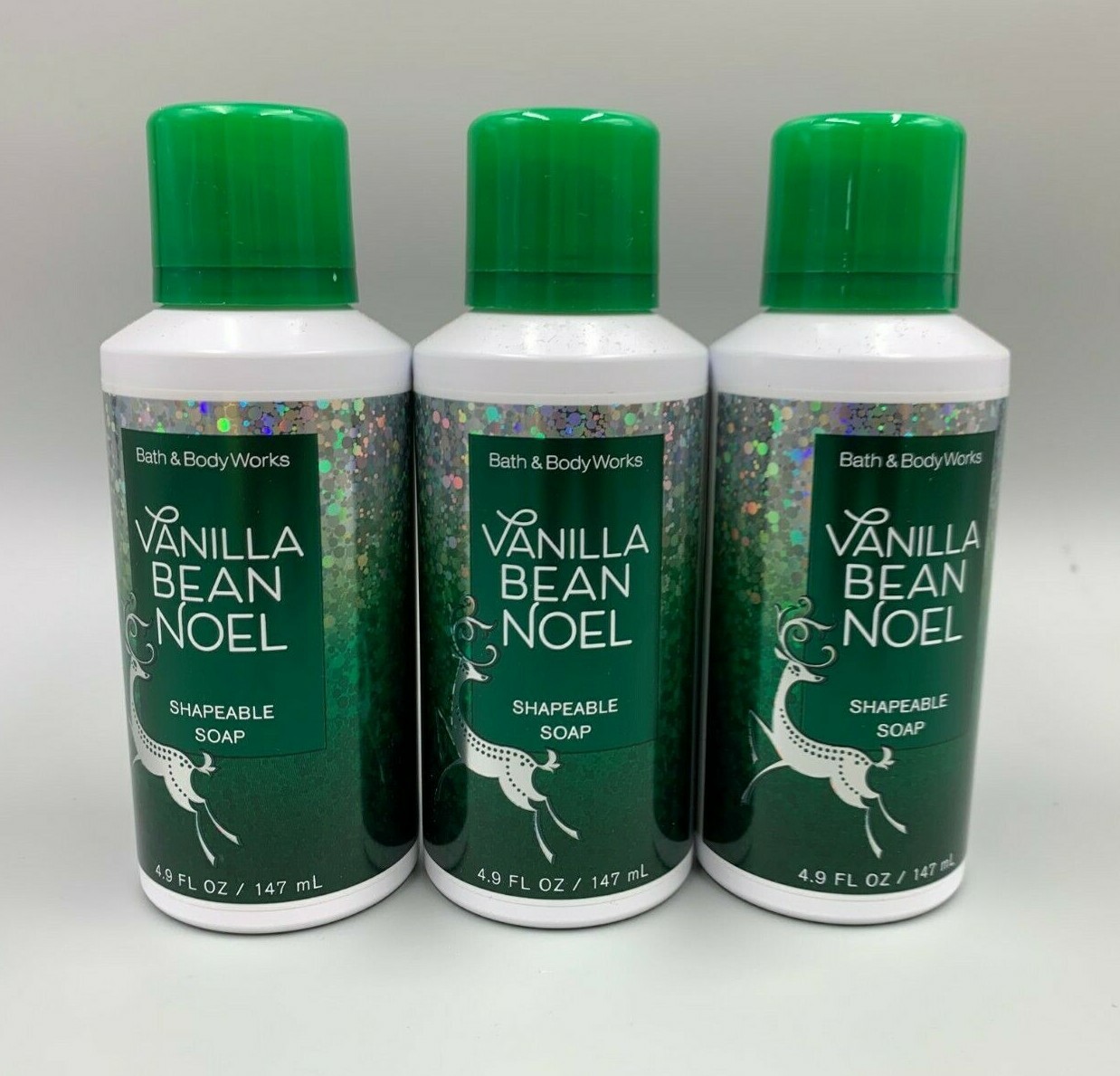 Bath & Body Works Vanilla Bean Noel Shapeable Soap Foam S/ 3 4.9 FL oz #389A | eBay