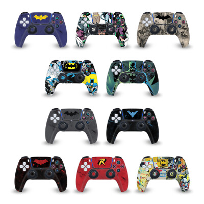 BATMAN DC COMICS LOGOS AND COMIC BOOK VINYL SKIN PS5 SONY DUALSENSE ...