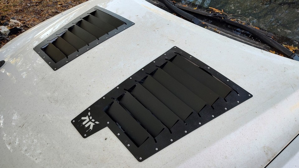 Custom Car Vent Hood Louvers, Any Size, Functional, Race, Drift, Drag ...