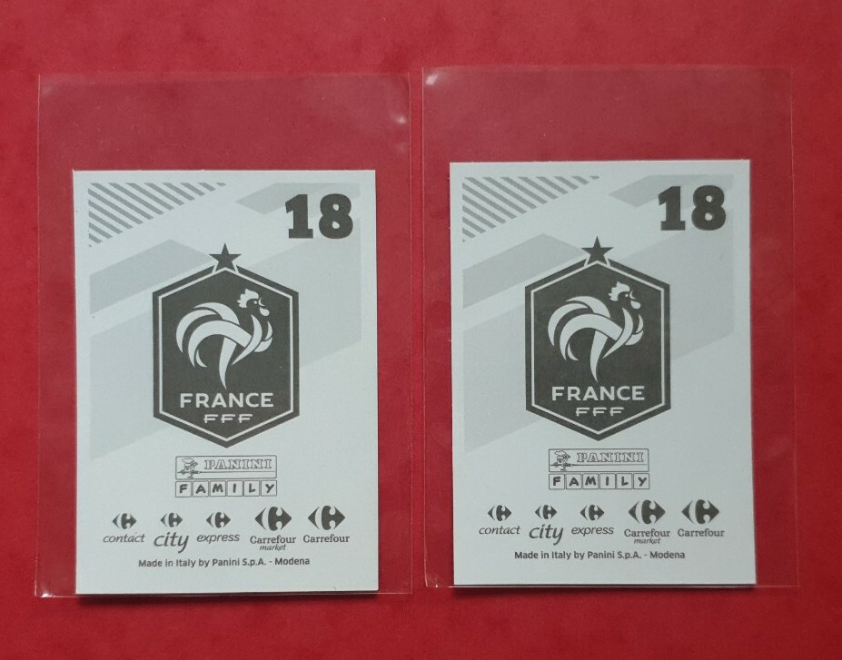 RAPHAËL VARANE #18 GOLD + SILVER EQUIPE FRANCE PANINI WORLD CUP 2018 ...
