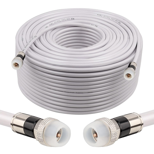 200FT RG6 Coaxial Cable - Low Loss 75 Ohm for Internet & Digital TV | eBay