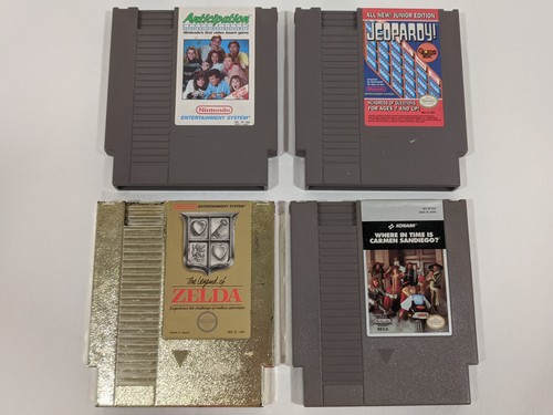 NES Nintendo NES Games Lot of 4 Original Vintage 1987 Legend of Zelda ...