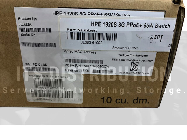 JL383A I HPE OfficeConnect 1920s 8g PPoE 65w Switch for sale online | eBay