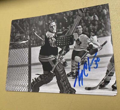 Gerry Cheevers Autographed Boston Bruins 5x7 Photo | eBay