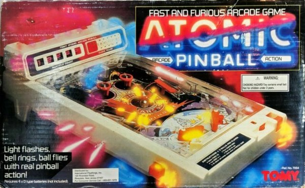Vintage 1979 TOMY Atomic Arcade Pinball Tabletop Game for sale online ...
