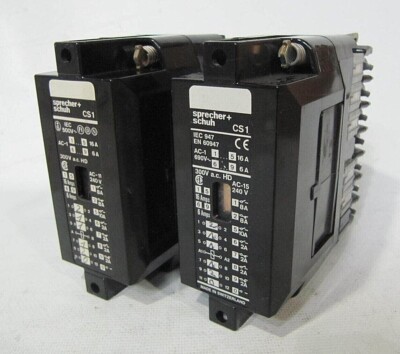 (LOT OF 2) Sprecher+Schuh Pilot Circuit Breakers 24VDC CS1C 115V/60Hz ...