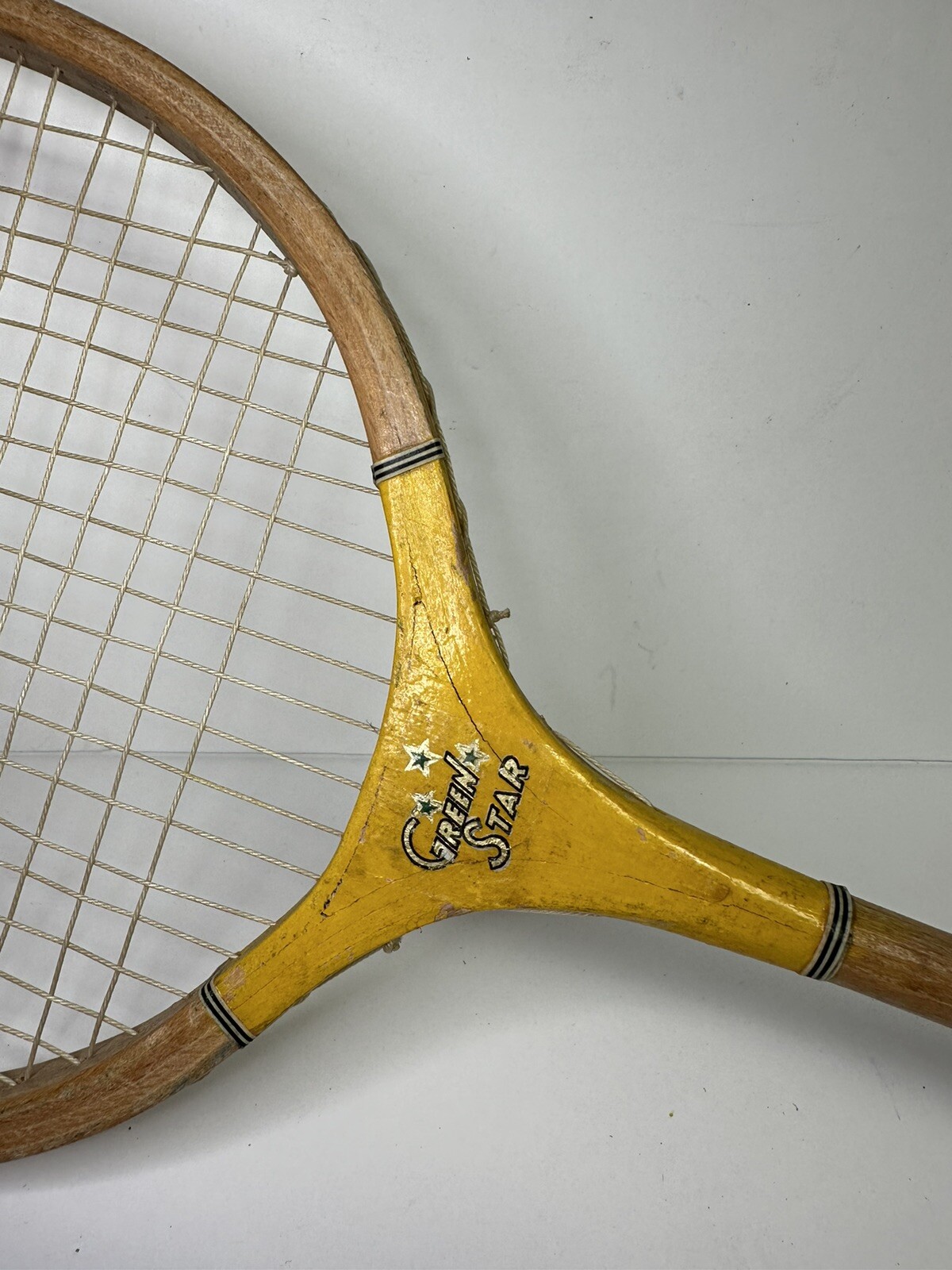 Vintage Green Star Badminton Racquet Amazing Piece Antique | eBay