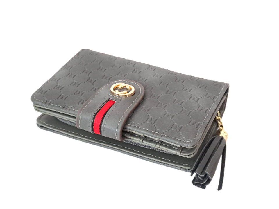 Women's Compact Wallet Tassel Zip Card Holder Purse Flap Small Coin ...