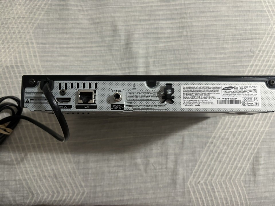 Samsung BD-F5100 Blu-ray Player DVD Internet Streaming HDMI TESTED No ...