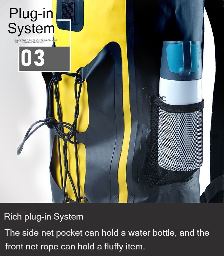 LONGHIKER 20L PVC Waterproof Dry Backpack Ocean Pack for Sport Beach ...