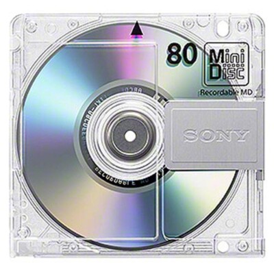 SONY MDW80T MD Blank Minidisc 80 Minutes Recordable Lot of 50 discs set ...