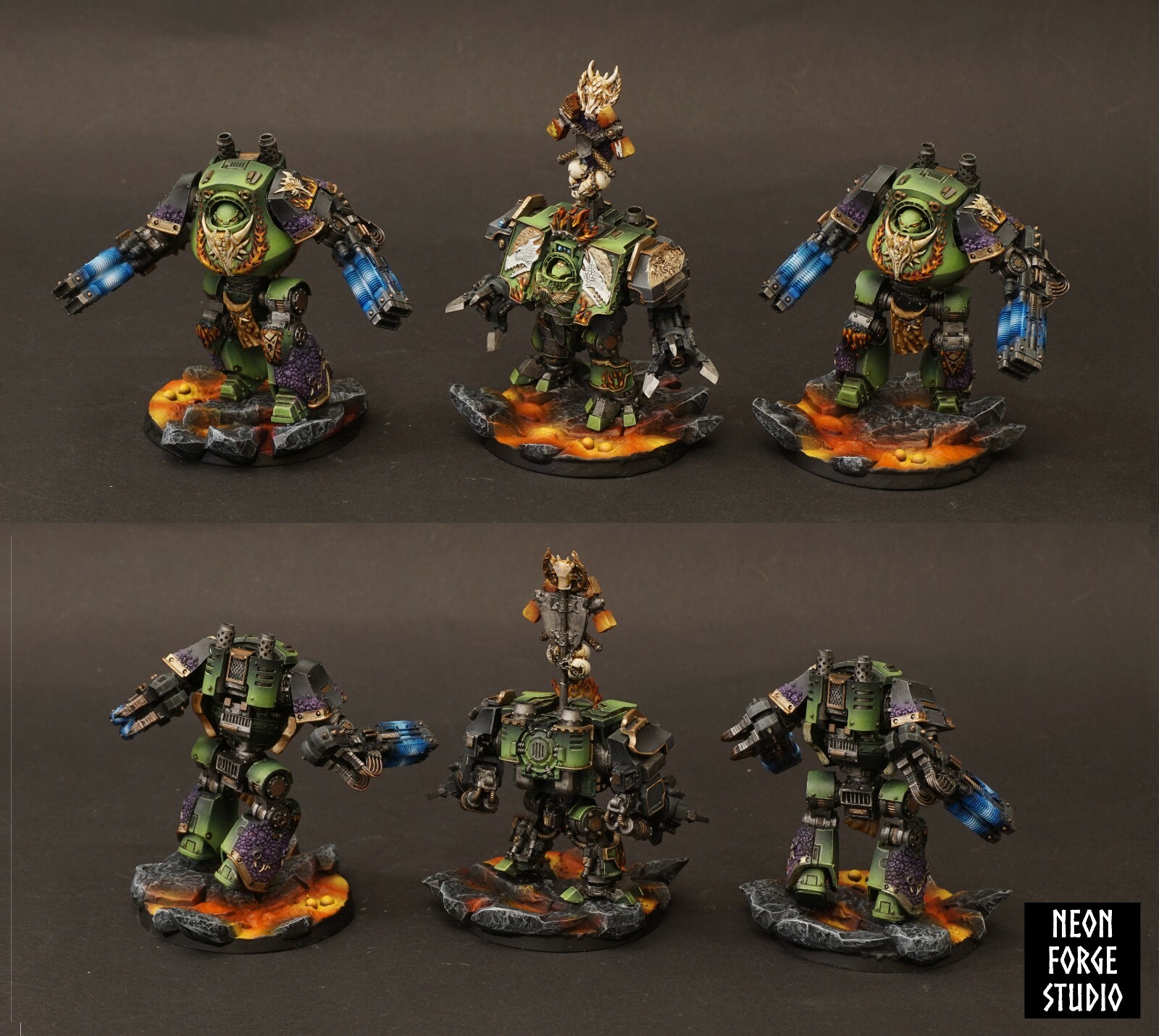 WH40K Space Marines Army Commission Dreadnought Eradicators Salamanders ...