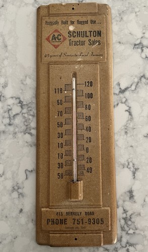 Vintage 1960s Allis Chalmers Schulton Tractor Tin Advertising ...