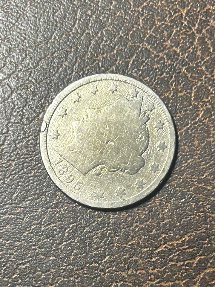 1895 Liberty Head V Nickel Good Condition Toned Beauty Exact Coin ...