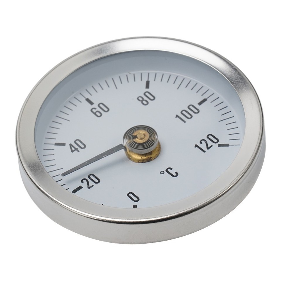 Pipe Thermometers Anlegethermometer Galvanized Steel Thermometer Round ...