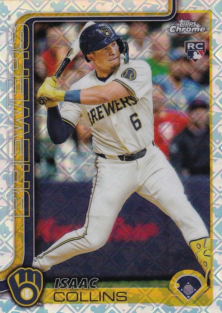 Isaac Collins 2025 Topps Chrome Logofractor Edition #92 Purple ...