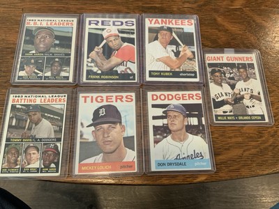 1964 Group Of 7 Star Cards - Lolich, Drysdale, F.Robinson, Kubek, Etc ...