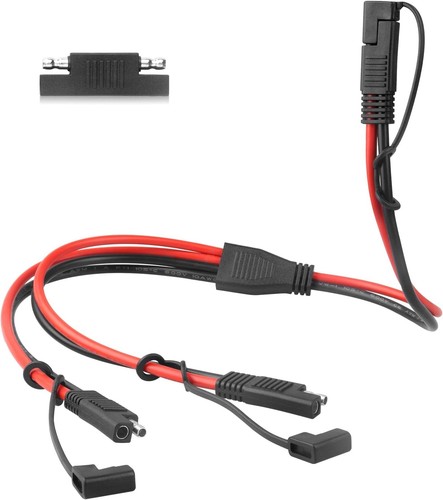SAE Connector Splitter, 10AWG Y Splitter 1 to 2 Extension Cable | eBay