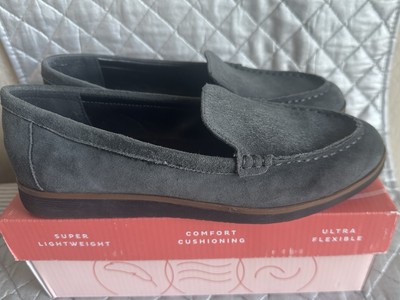 Easy Spirit Woman's Gray Suede Loafer Shutter Shoes Comfort 8M | eBay