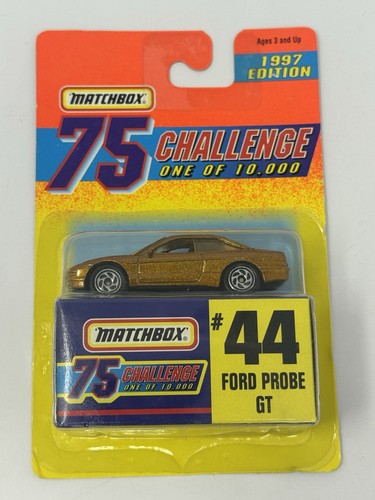 Matchbox 75 Challenge 1997 Edition Gold Ford Probe GT #44 | eBay