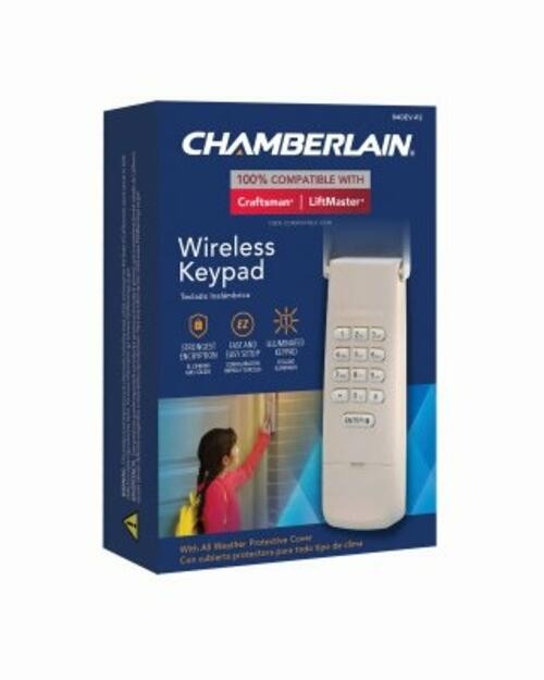 Chamberlain 940EV-P2 Wireless Key Pad Keyless Garage Door Access System ...