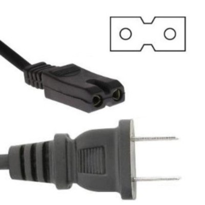 6ft20awg small appliance/shaver/sony/square Power Cord/Cable/Wire2pin ...