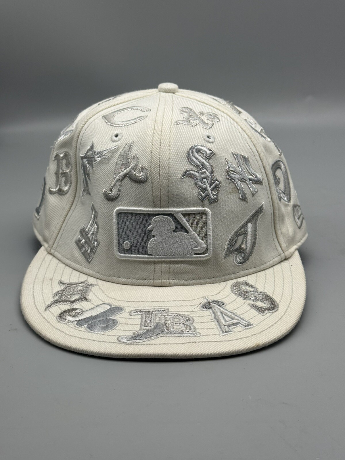 New Era All 30 Teams Logos Men White Grey Y2K Basebal… - Gem