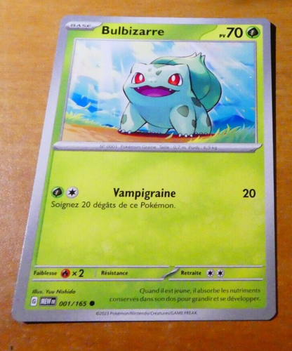 POKEMON 151 CARD CARTE BULBIZARRE 001/165 MEW FR VF JCC NM 2023 | eBay
