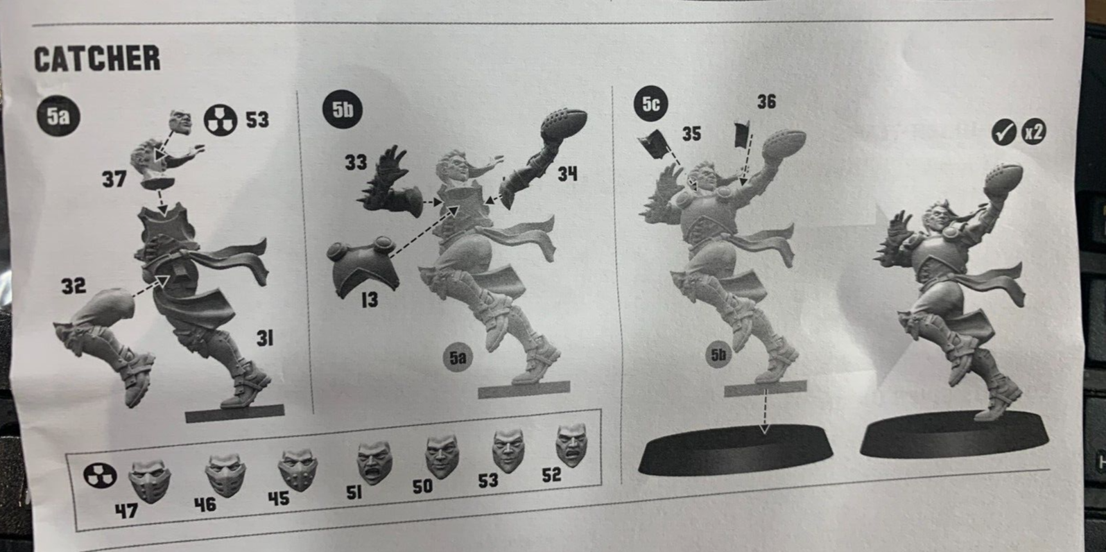 Elf Team male Catcher Blood Bowl Team Elfheim Eagles Elven elves | eBay