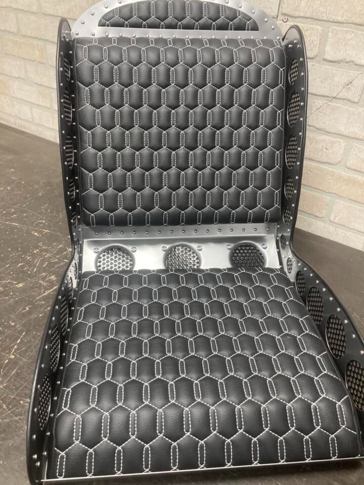 Bomber Seats Pair 16.5" Hot Rod Rat Rod– Powdercoat | eBay