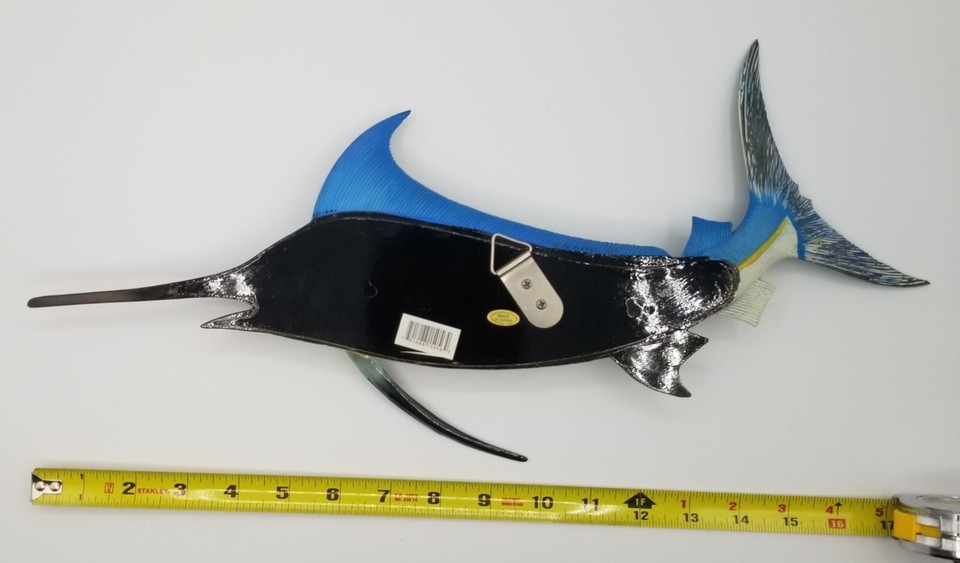 Wall Art - Blue Marlin (Hand Painted, 18", Salt Water Game Fish Series ...
