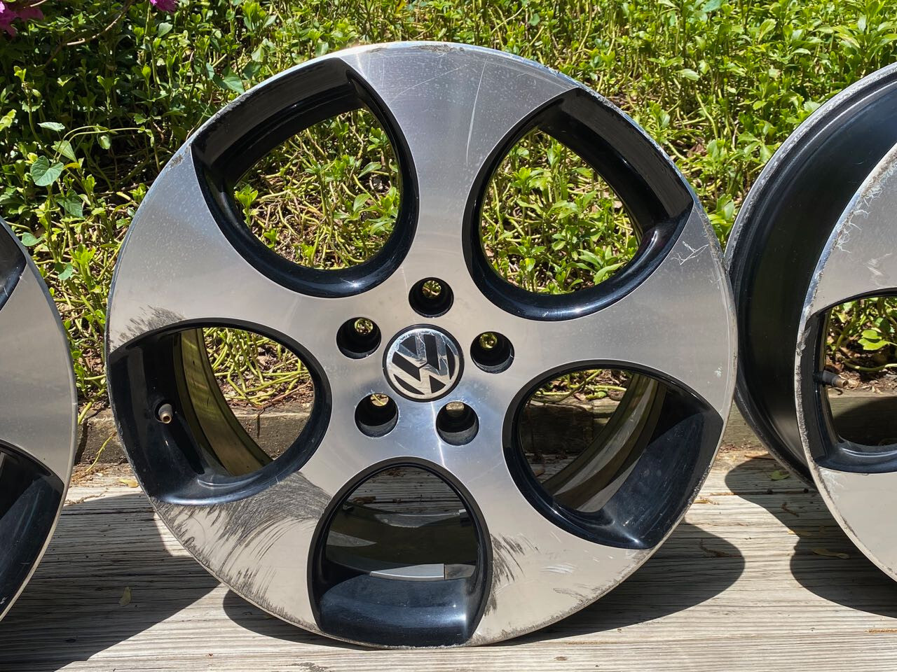 Genuine Set of 4 VW Detroit Aluminum Wheel Rims. Golf GLI GTI Jetta ...