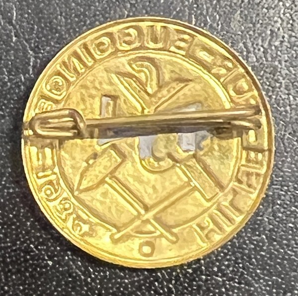 1934 NSV People's Welfare Pin For Aiding Buggingen, Near Mint & Very ...